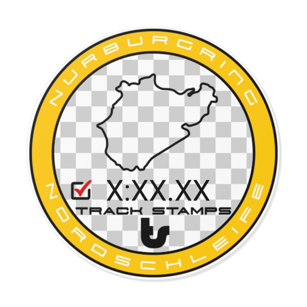 Nurburgring Track Stamps Vinyl Stickers - Perfect for Car Enthusiasts ...