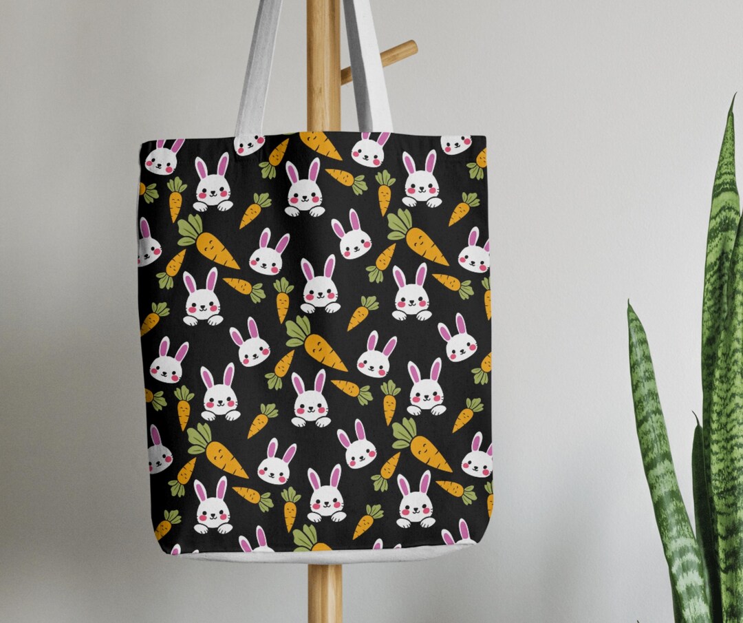 Printable Seamless Pattern Bunnies or Rabbits and Carrots Repeat ...