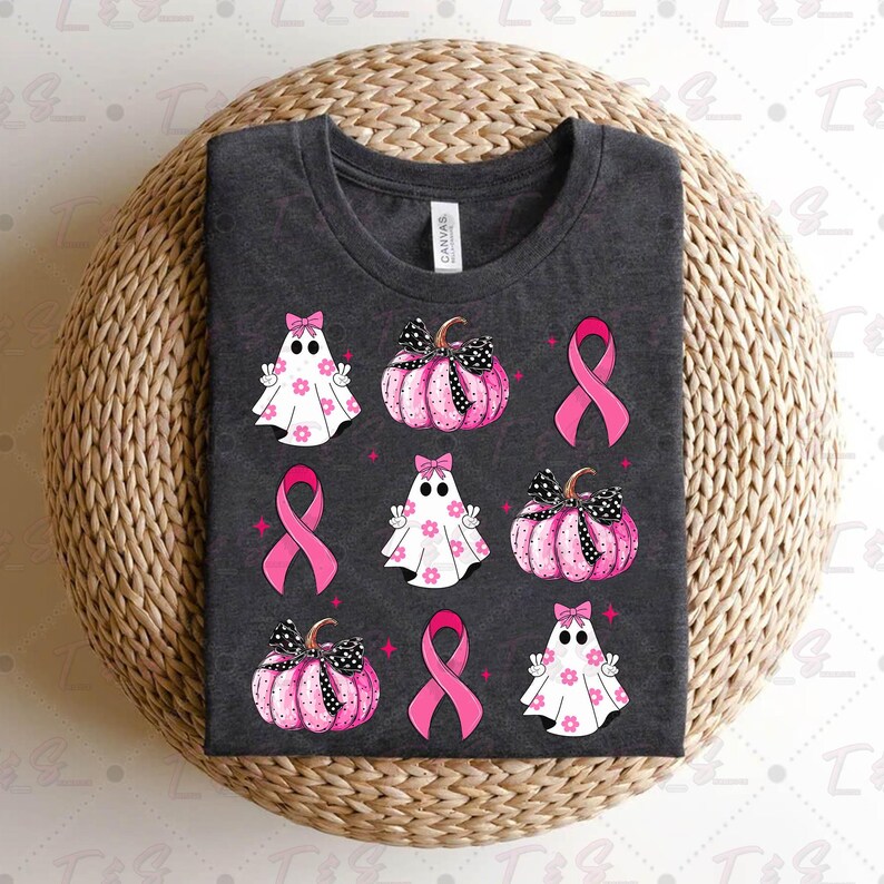 Breast Cancer PNG Bundle, Breast Cancer Awareness Pink Ghost Png ...
