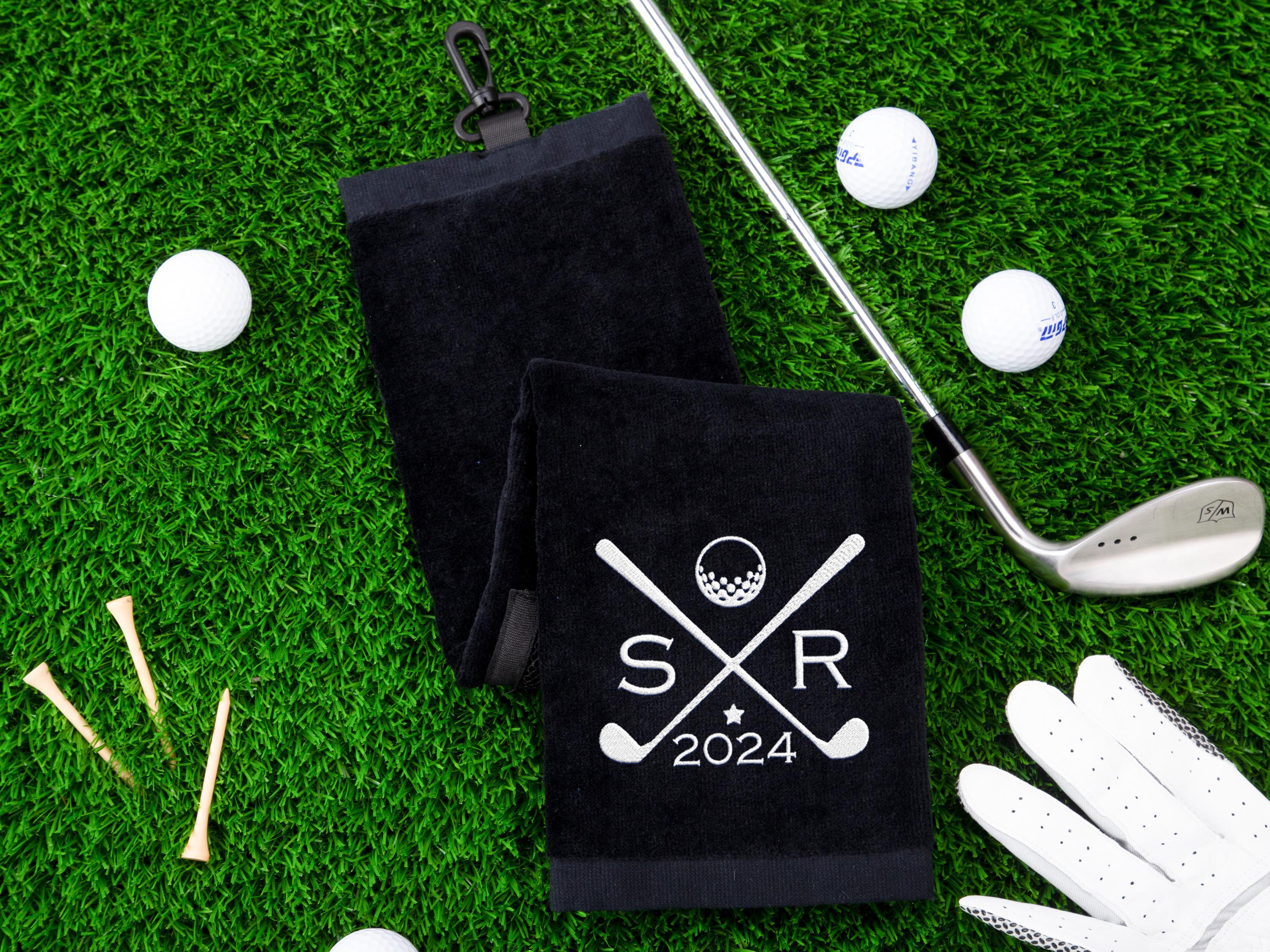 Monogrammed Golf Towel,embroidered Golf Towel,custom Golfer Name Towel ...