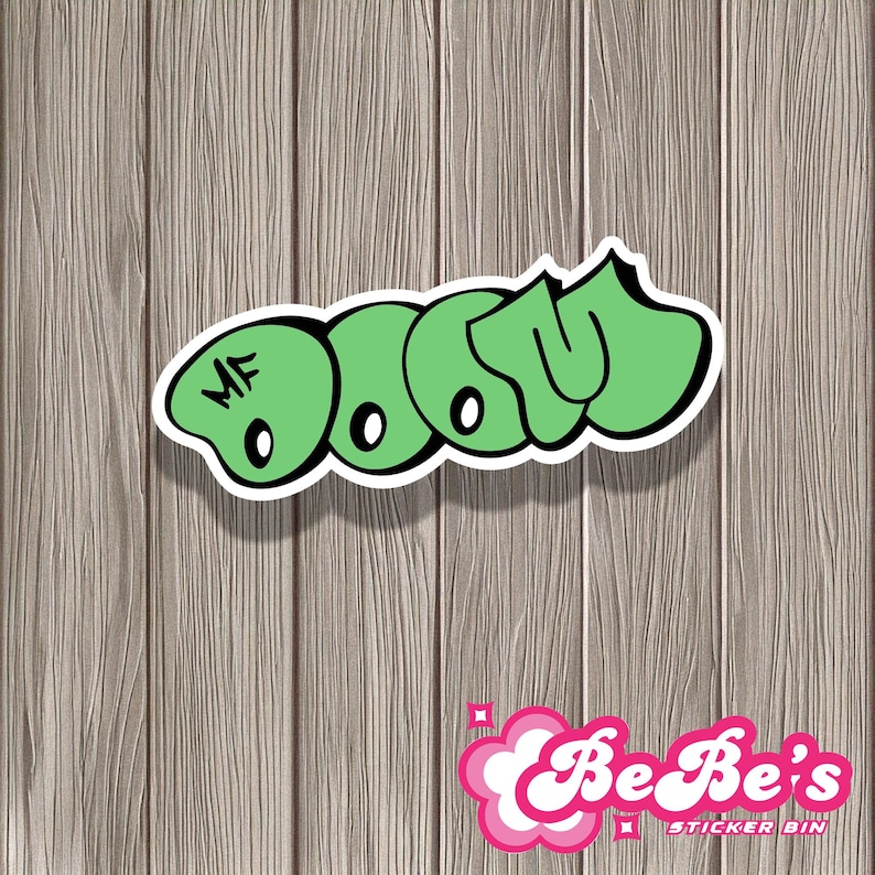 PACK OF 2!! MF Doom, Logo Laptop Sticker - Etsy