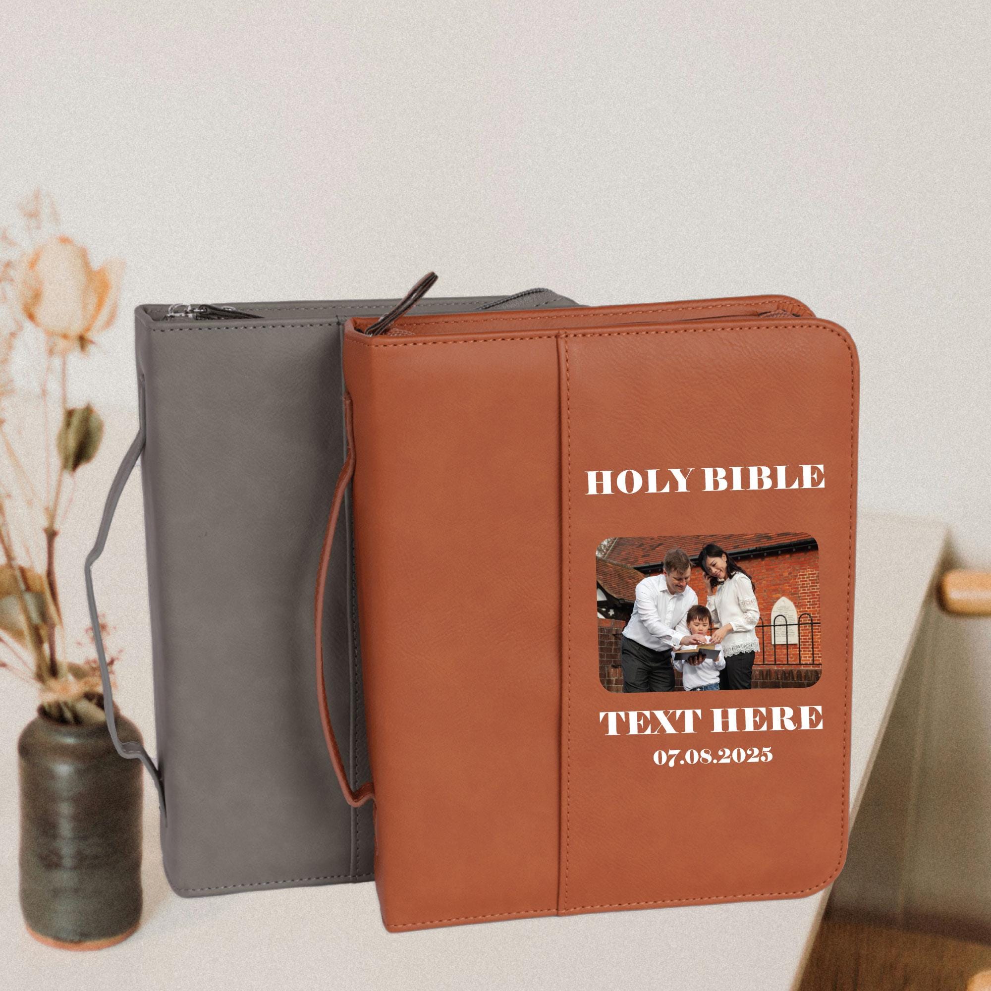 Personalized Bible Cover Gift, Custom Family Photo Bible Cover, Your ...