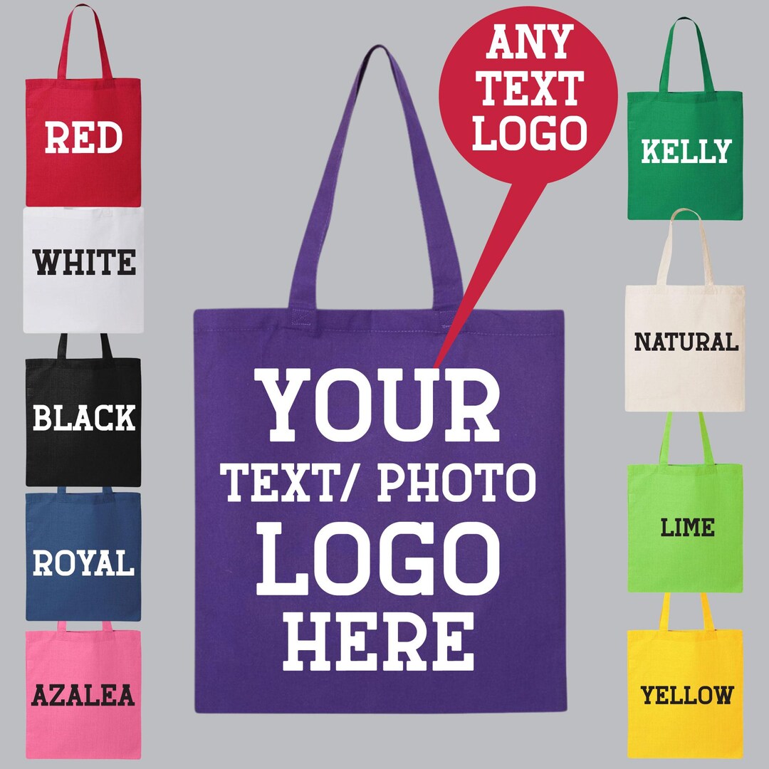 Custom Tote Bag, Personalized Tote Bags, Promotional Tote Bag, Your ...