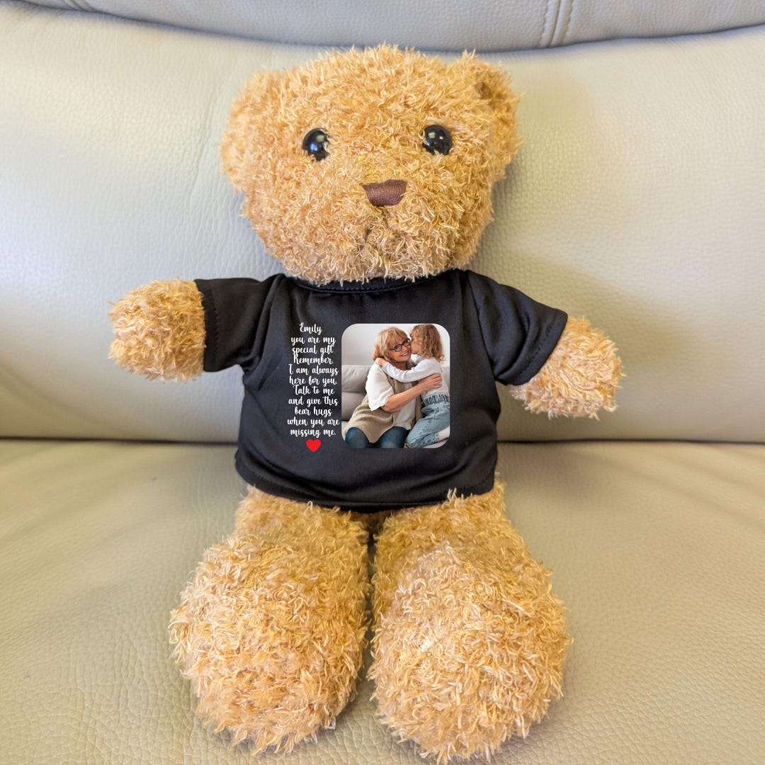 Memory Sympathy Bear Shirt, Custom Memory Bear Gift, Memorial Gift for ...