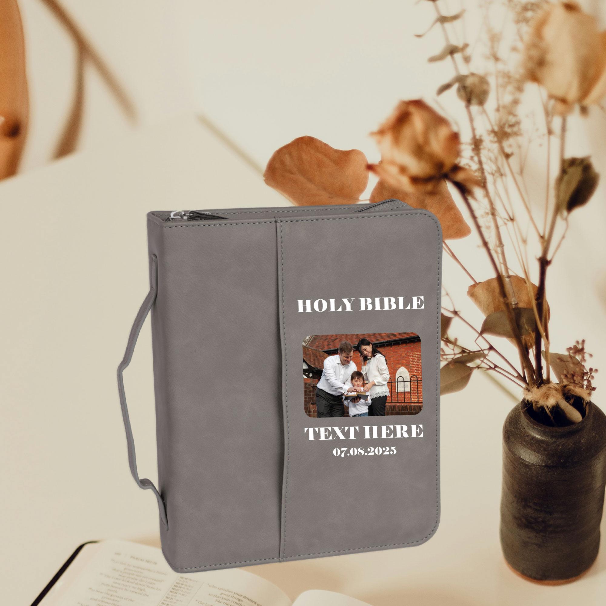 Personalized Bible Cover Gift, Custom Family Photo Bible Cover, Your ...