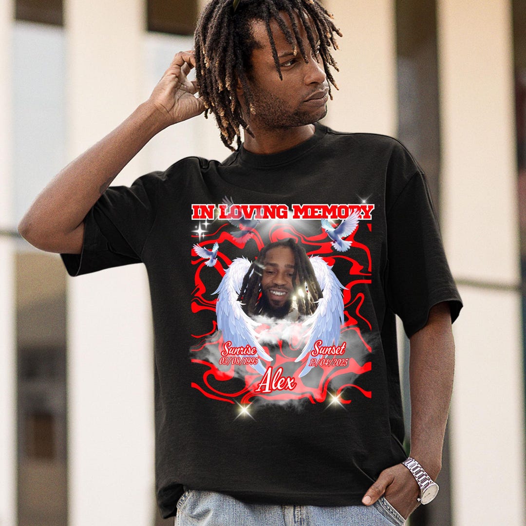 Personalized in Loving Memory Shirt, Custom Funeral Photo Shirt, RIP ...