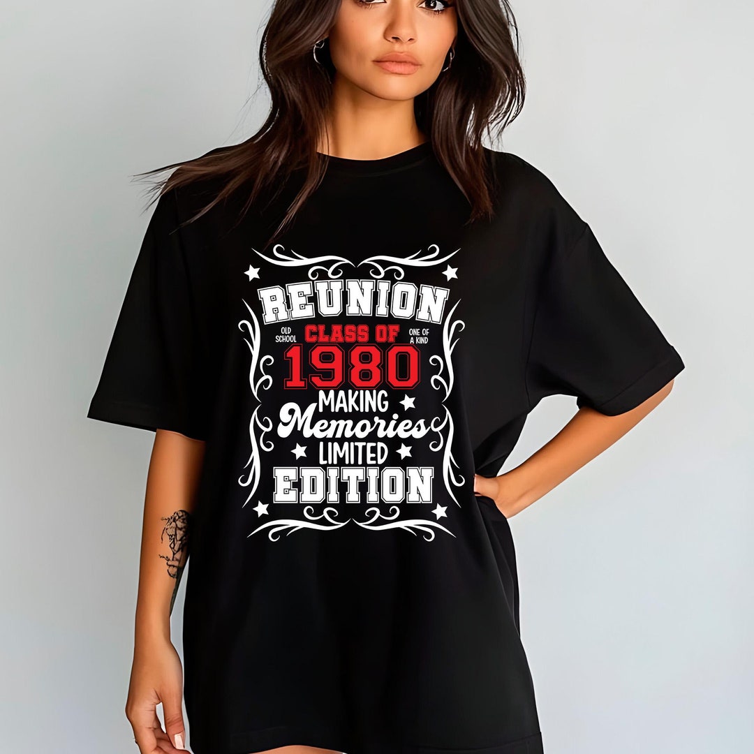 High School Reunion Shirt, Custom Class Reunion Shirt, Class of 80 ...