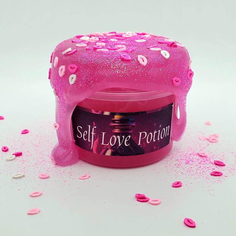 Self Love Potion Slime, Clear Slime, Scented Slime, Pink Slime ...