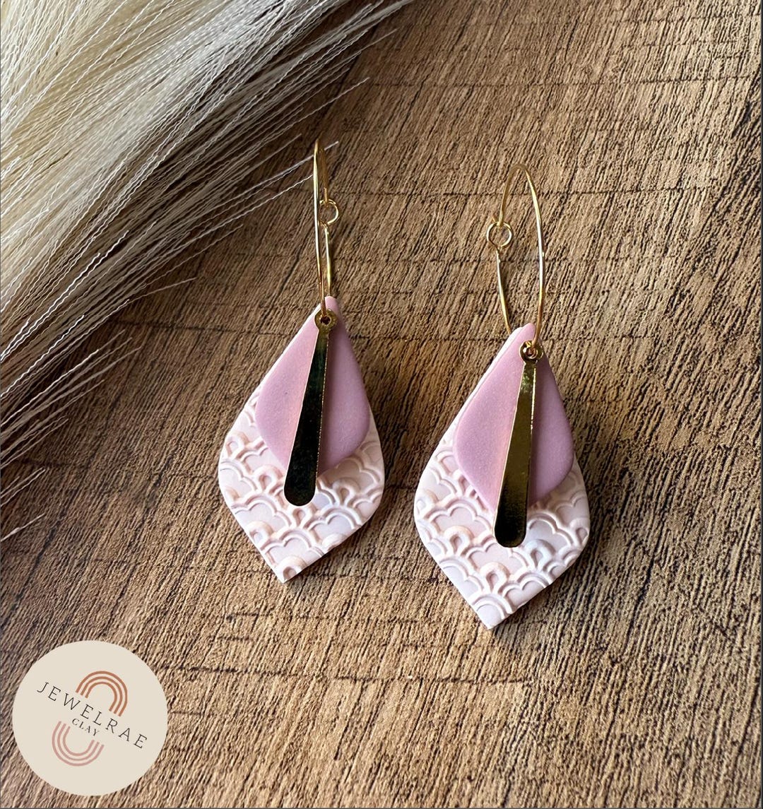 The Chelsea - Statement Clay Earrings - Etsy