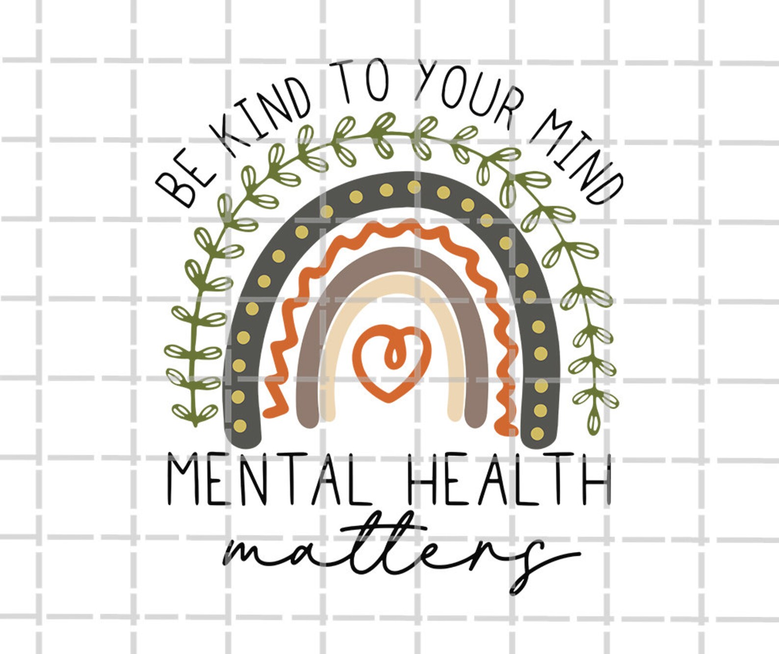 Be Kind to Your Mind Png Mental Health Matters Png Download | Etsy UK