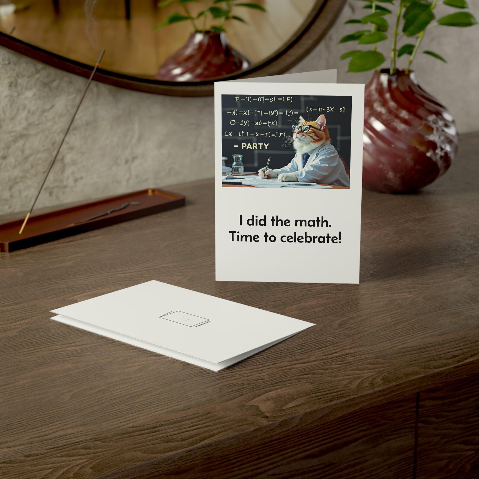 Science Cat Birthday Card | Funny Physics Mathematics Equation Greeting ...
