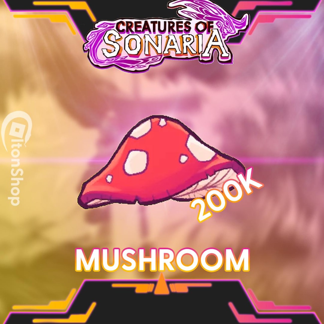 200k Mushroom | COS | Roblox | Creatures of Sonaria - Etsy