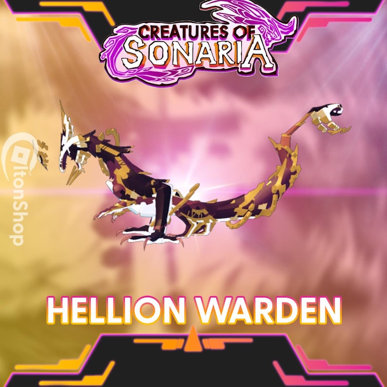 Hellion Warden | COS | Roblox | Creatures of Sonaria - Etsy