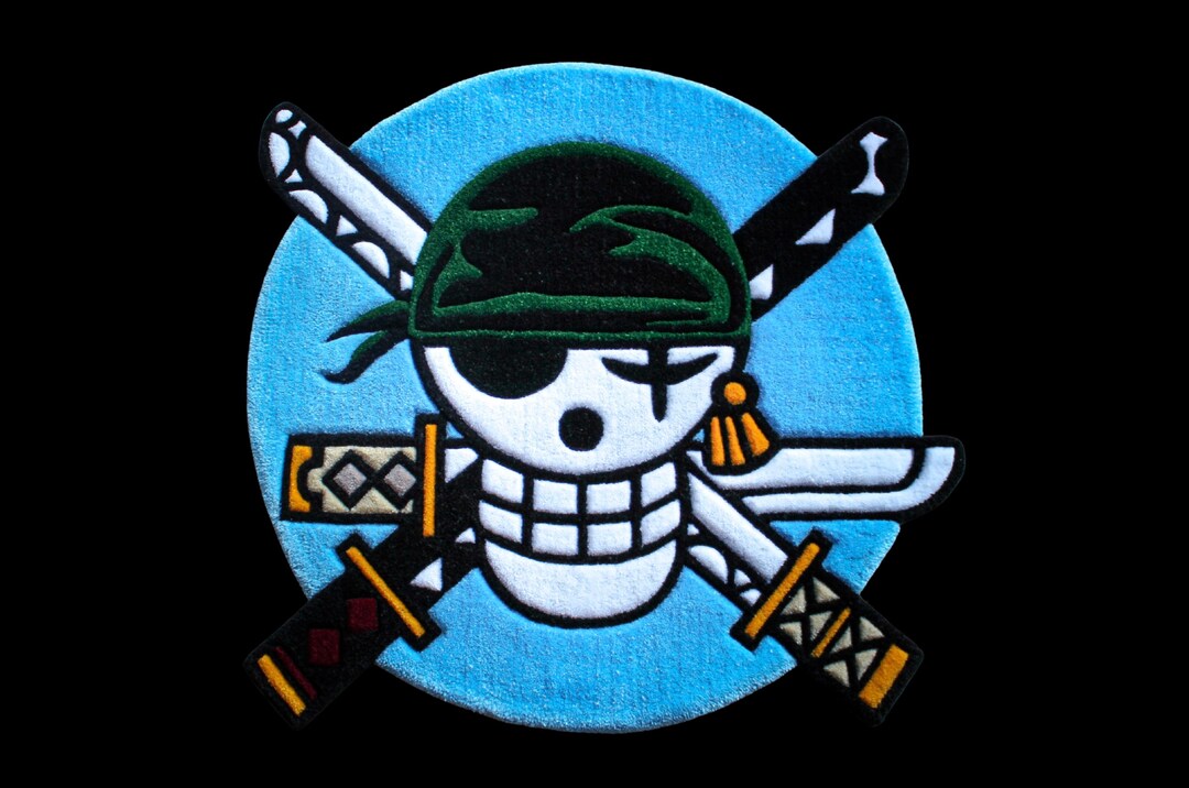 Roronoa Zoro Logo Handmade Tufted Rug, 3D Tufted Rug, Gifted Rugs - Etsy
