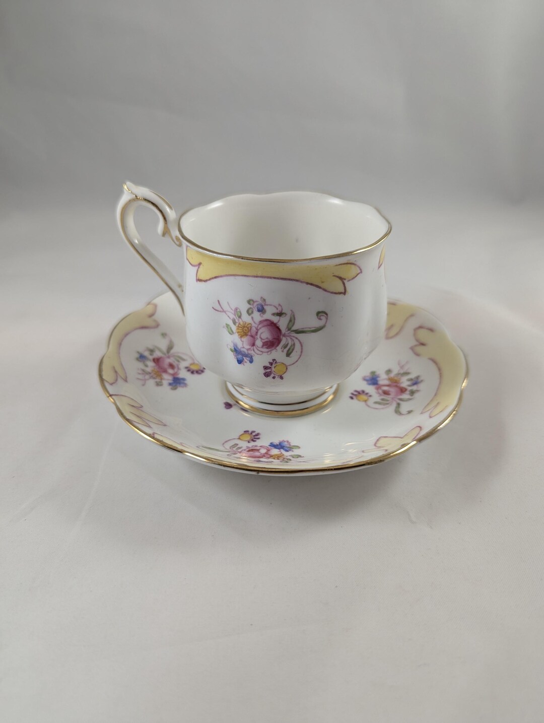 Royal Albert Crown China Pink Roses W/ Gold Trim #2521 Tea Cup and ...