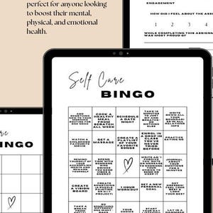 Self Care BINGO| SELF Care Reflection Printable| Monthly Reflection ...
