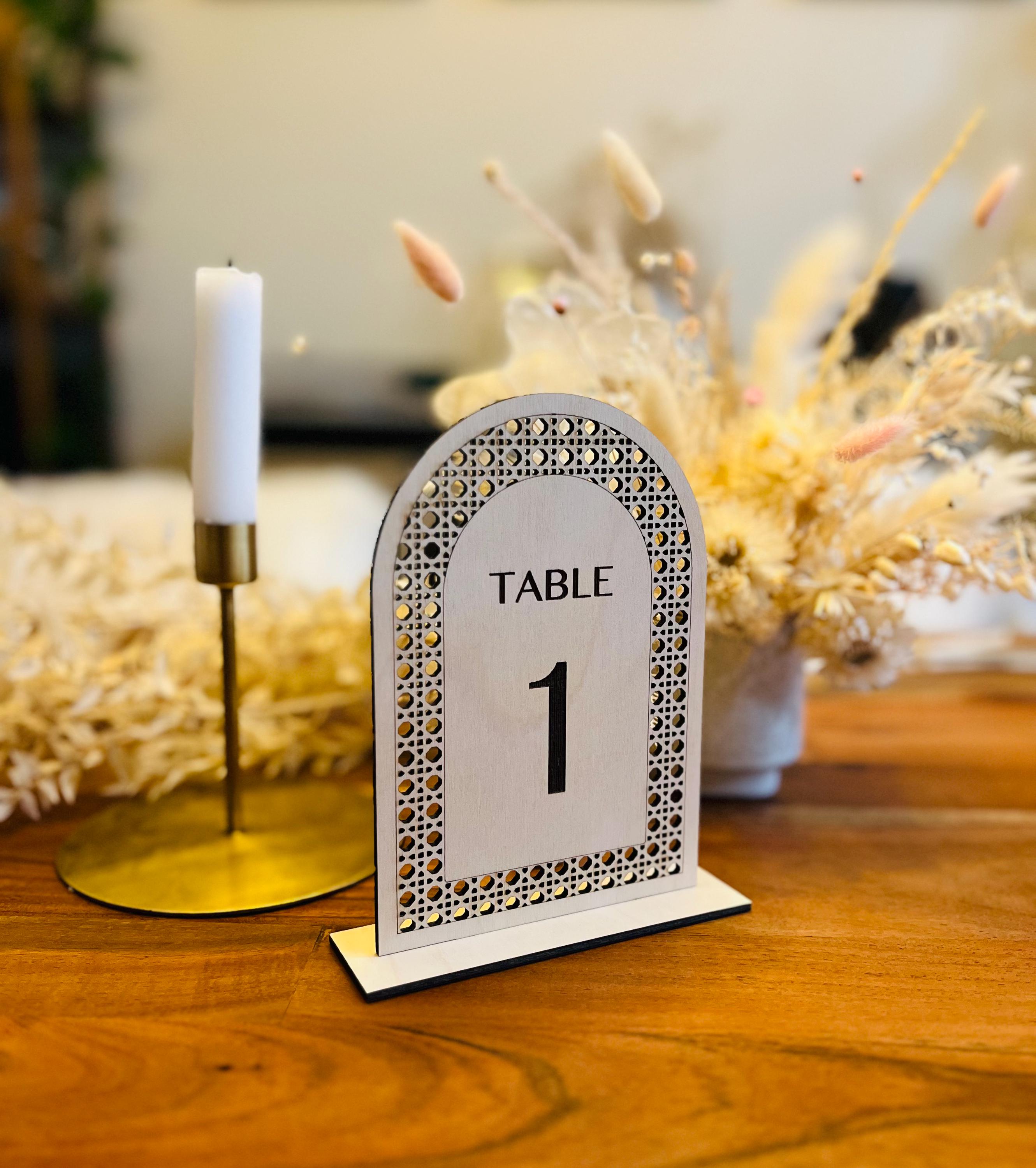 Arch Wedding Table Numbers | Custom Sign | Wedding Decor - Etsy