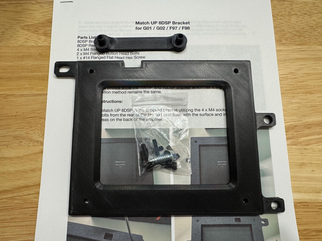 BMW X3 & X4 Match UP 8DSP Mounting Bracket - MY 2020-2024 G01 G02 F97 ...