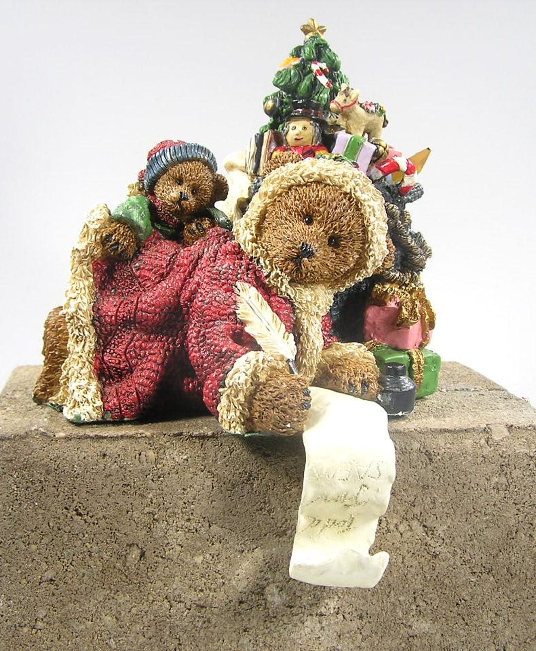 Vintage Grandeur Noel Collectible Bear Stocking Holder 3438 Free ...