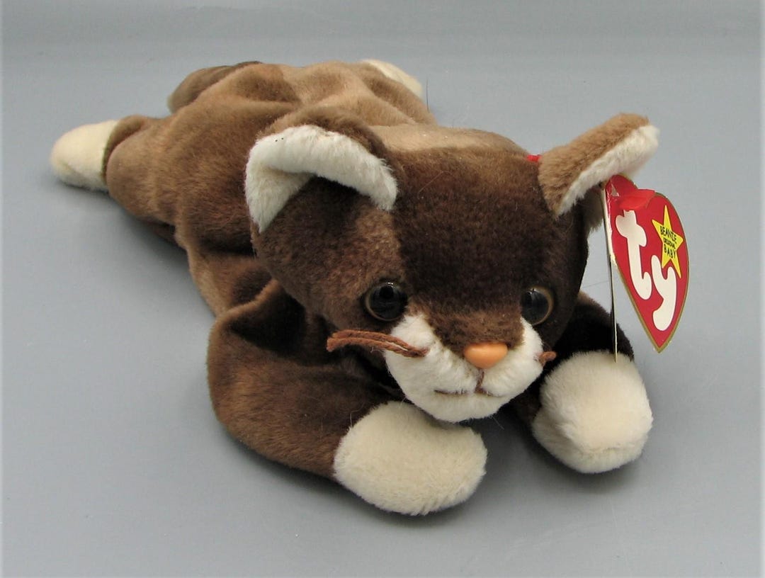 Vintage Ty Beanie Baby “pounce” Kitten Cat Stuffed Animal #2237 Free ...