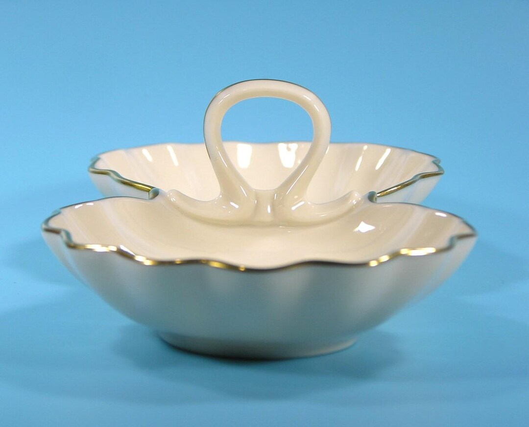 Vintage Lenox Divided Clam Shell Candy Nut Dish #3483 Free Shipping - Etsy