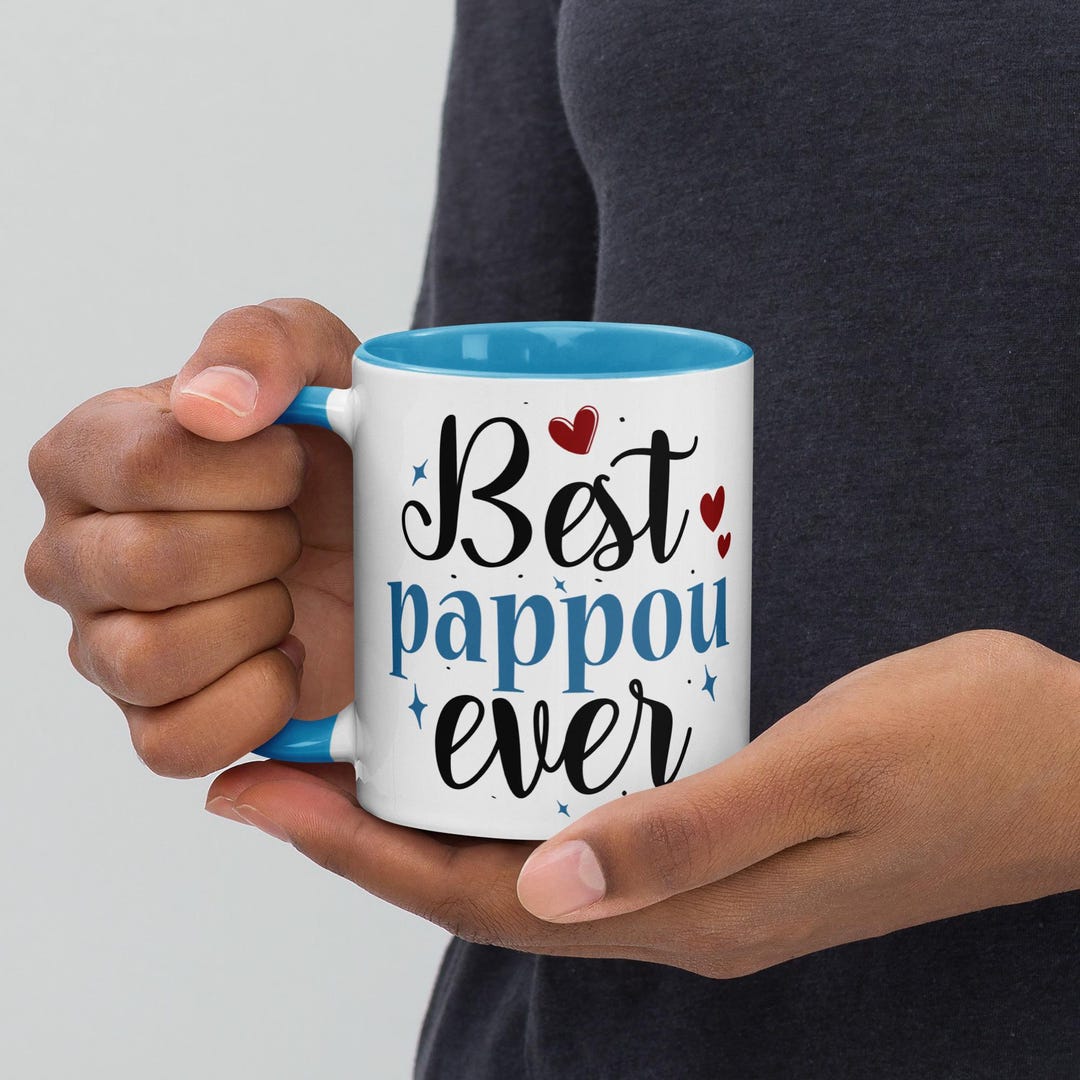 Best Pappou Ever Mug | Greek Grandfather Mug | Greek Morning Coffee Tea ...