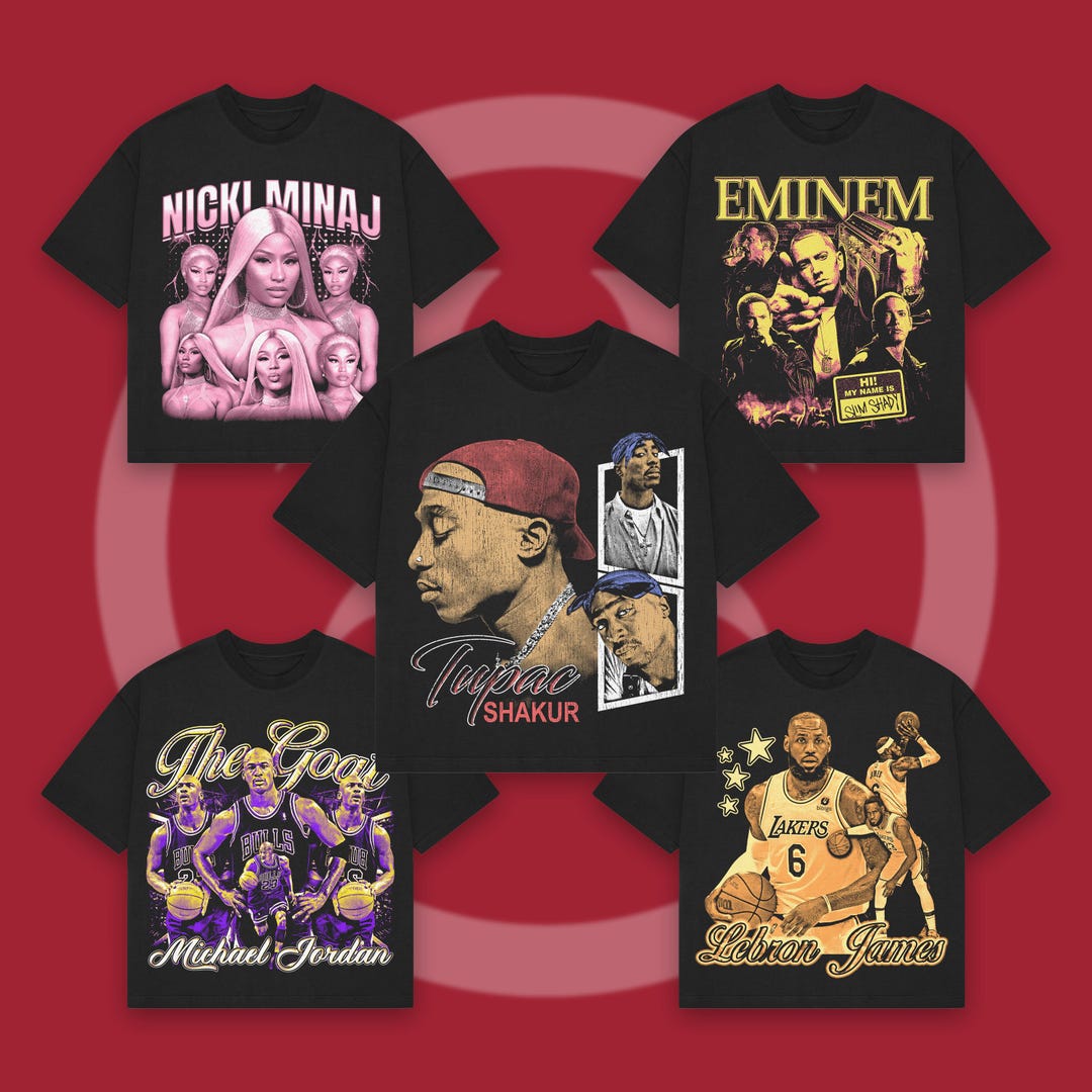 Custom Bootleg Rapper Tshirt Design for Your Brand - Custom Rapper ...