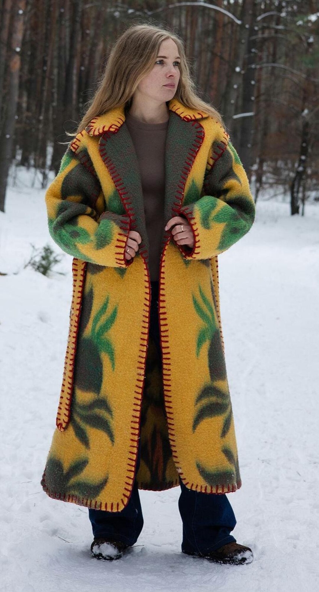 One-of-a-kind Upcycled Wool Blanket Coat – Handcrafted Oversized ...