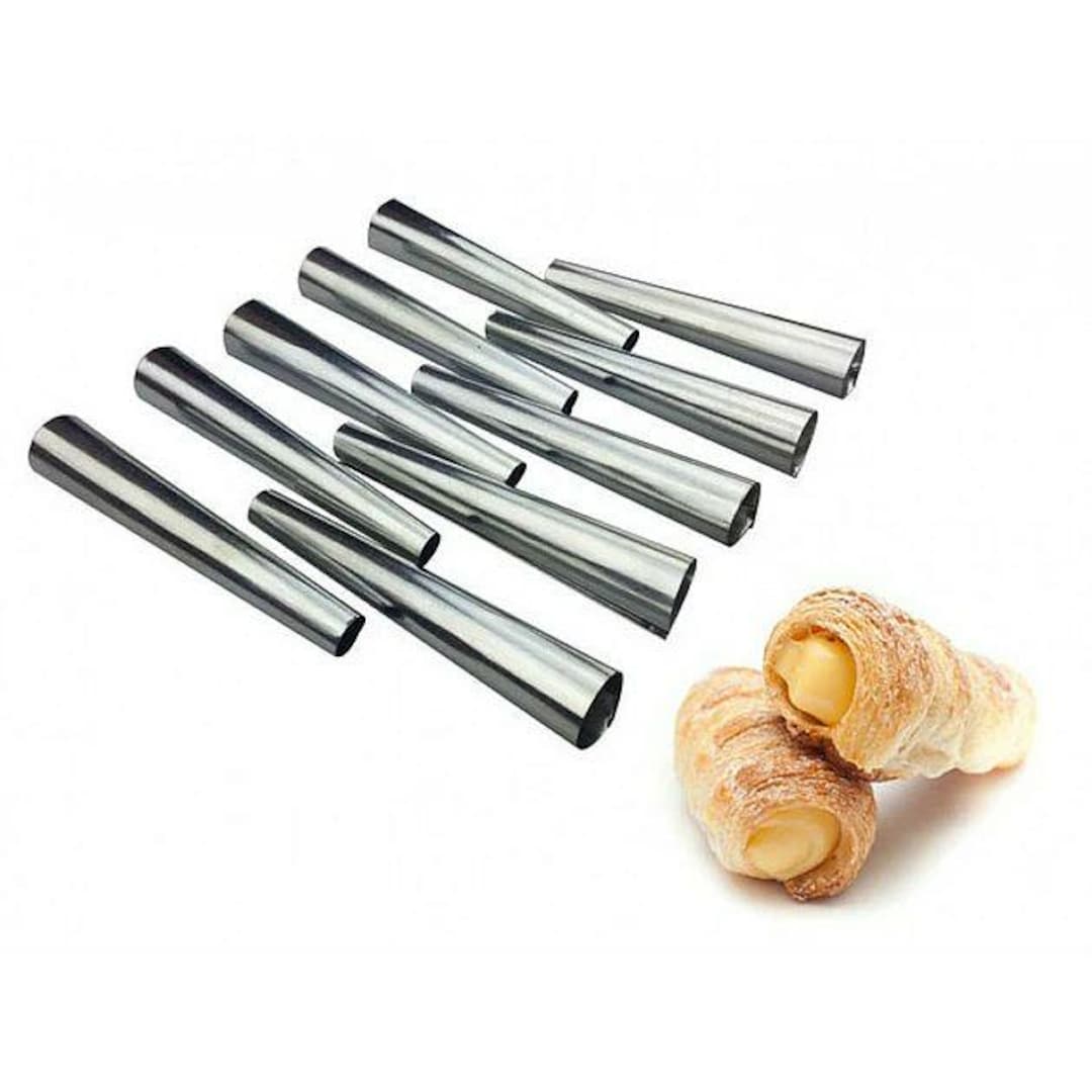 Set of Metal Tubes Baking Mould for Dessert Confectionery, Tubules ...