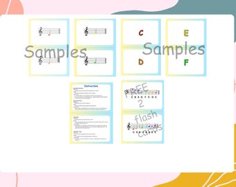 Colourful Flashcard Games for Music Lessons - Etsy