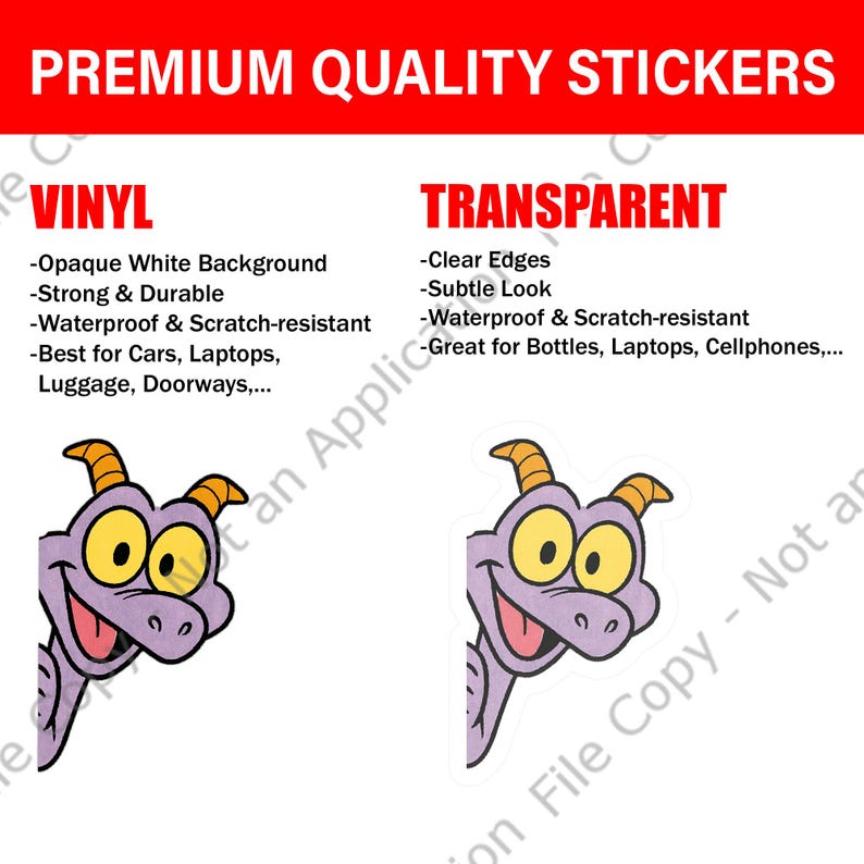 Figment Side Peeking Inspired Car Window Laptop Vinyl Decal Sticker ...