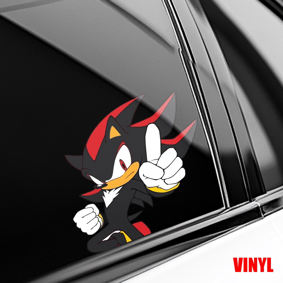 Shadow Peeker Sticker,dark Hedgehog Peeking Car Window Vinyl Decal ...