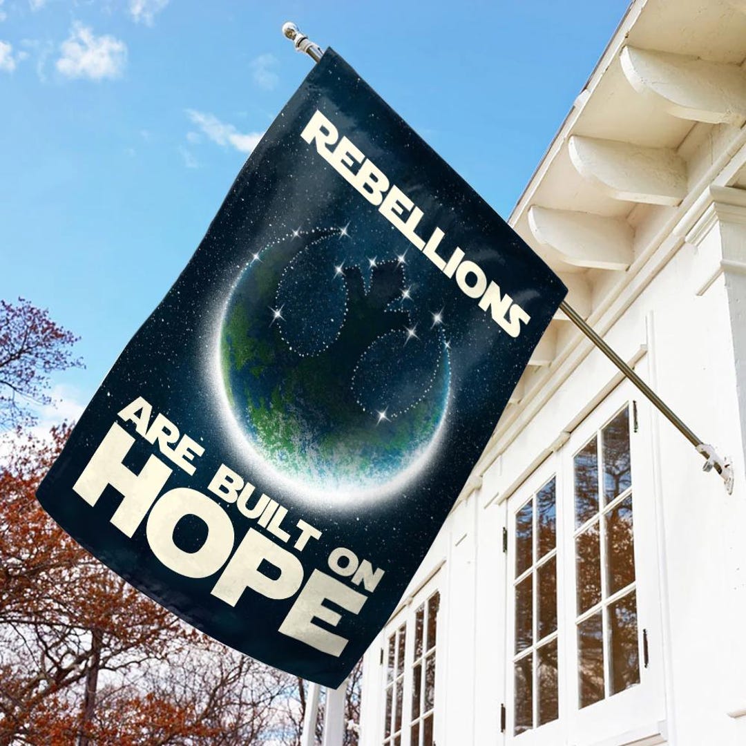 Rebellions Are Built on Hope Garden Flag/star Wars Rebel Banner/jedi ...