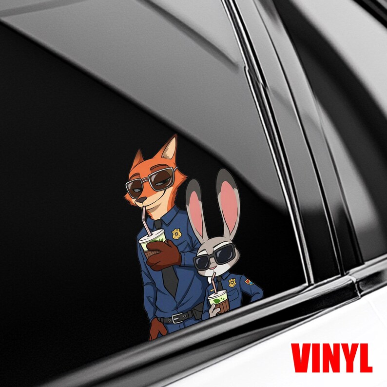 Zootopia Peeker Sticker/judy and Nick Sticker/disney Zootopia Sticker ...
