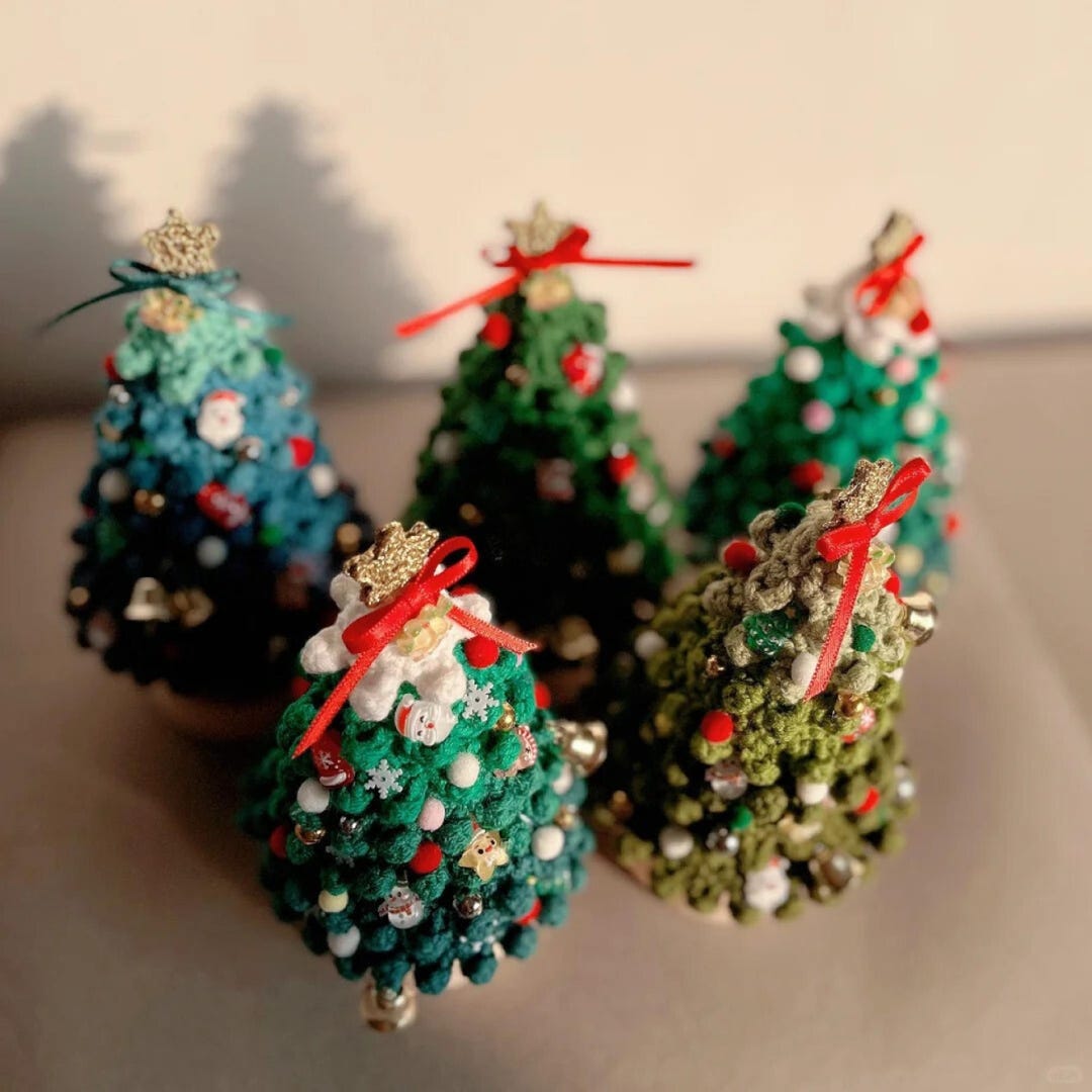 Pine Tree Crochet Pattern, Christmas Crochet Pattern, Christmas ...