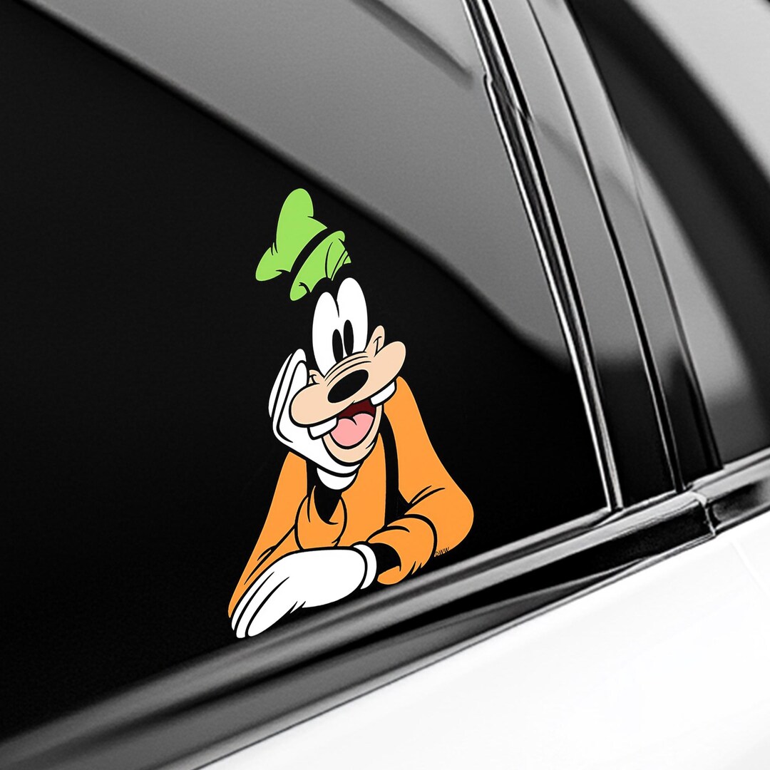 Mickey Pluto Goofy Daisy Donald Minnie Peekaboo Peeker Peeking Car ...