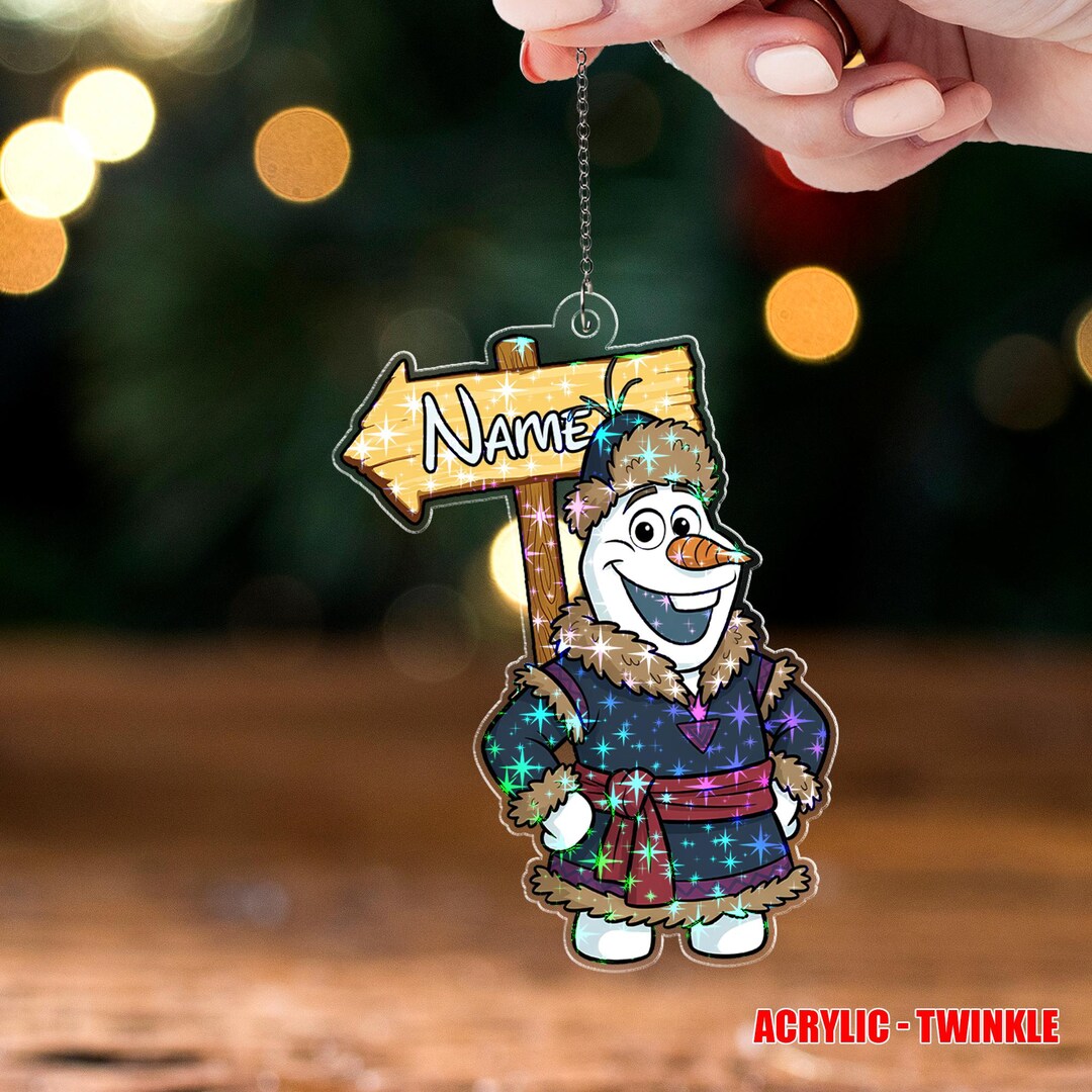 Custom Olaf Frozen Ornament,olaf Fan Gift,olaf Christmas Ornament,olaf ...