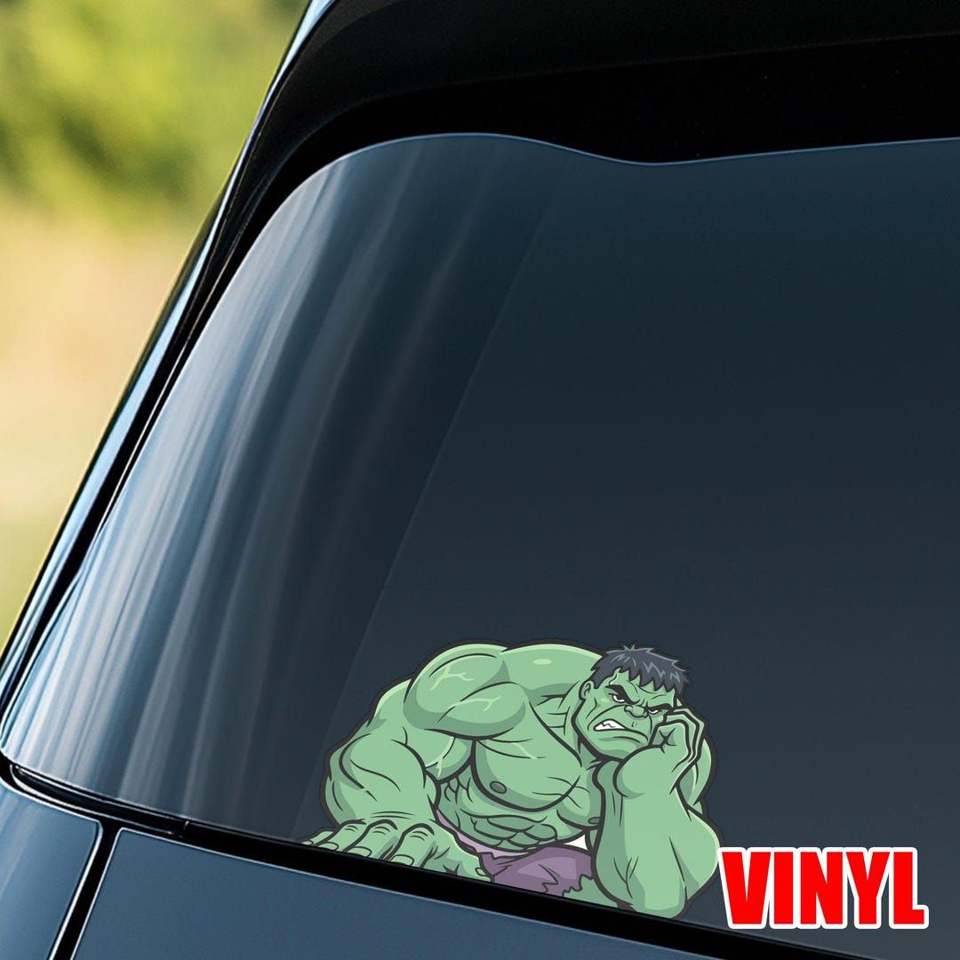 Incredible Hulk Peeking Peek Peekabo Peekers Bumper Window Vinyl Decal ...