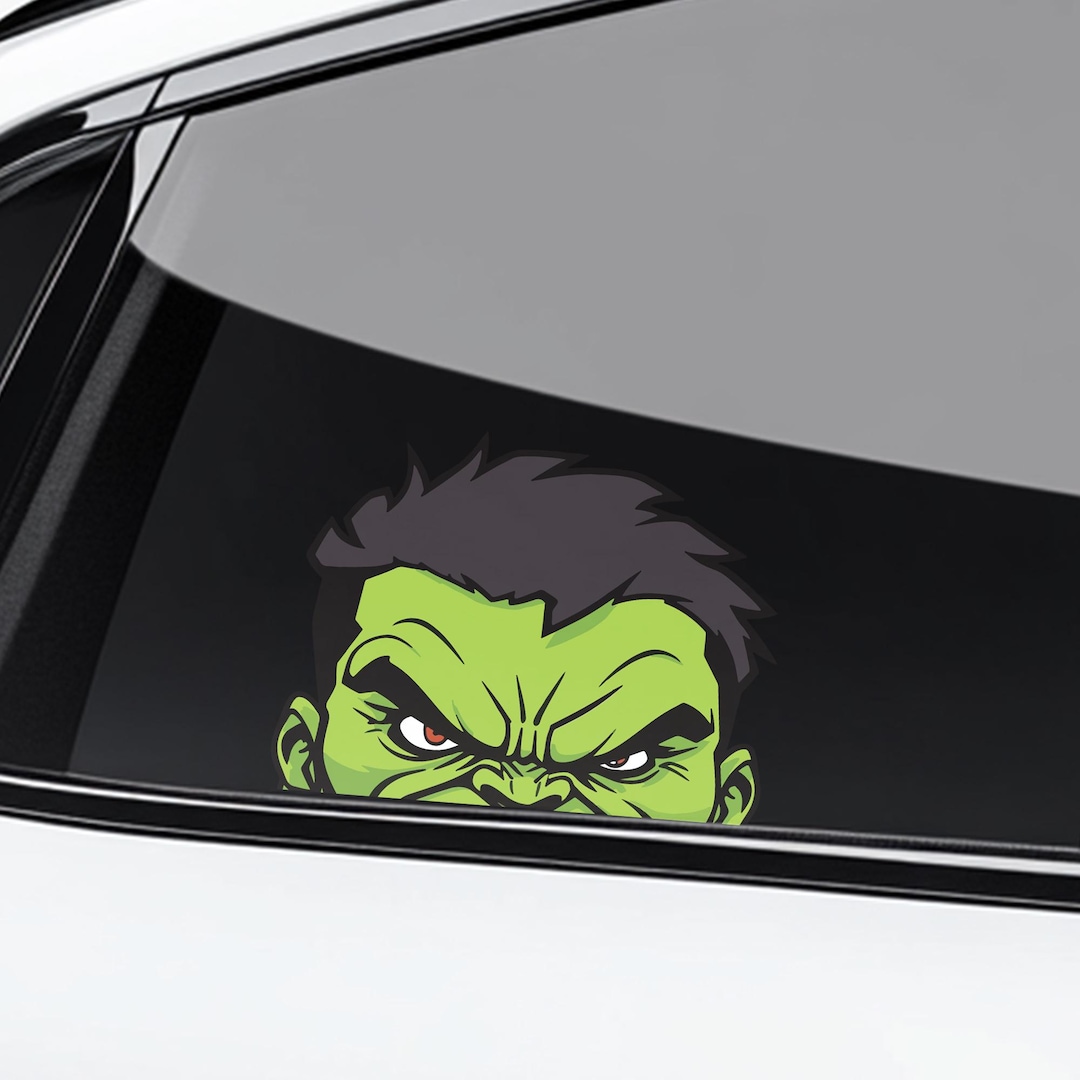Incredible Hulk Peeking Peek Peekabo Peekers Bumper Window Vinyl Decal ...