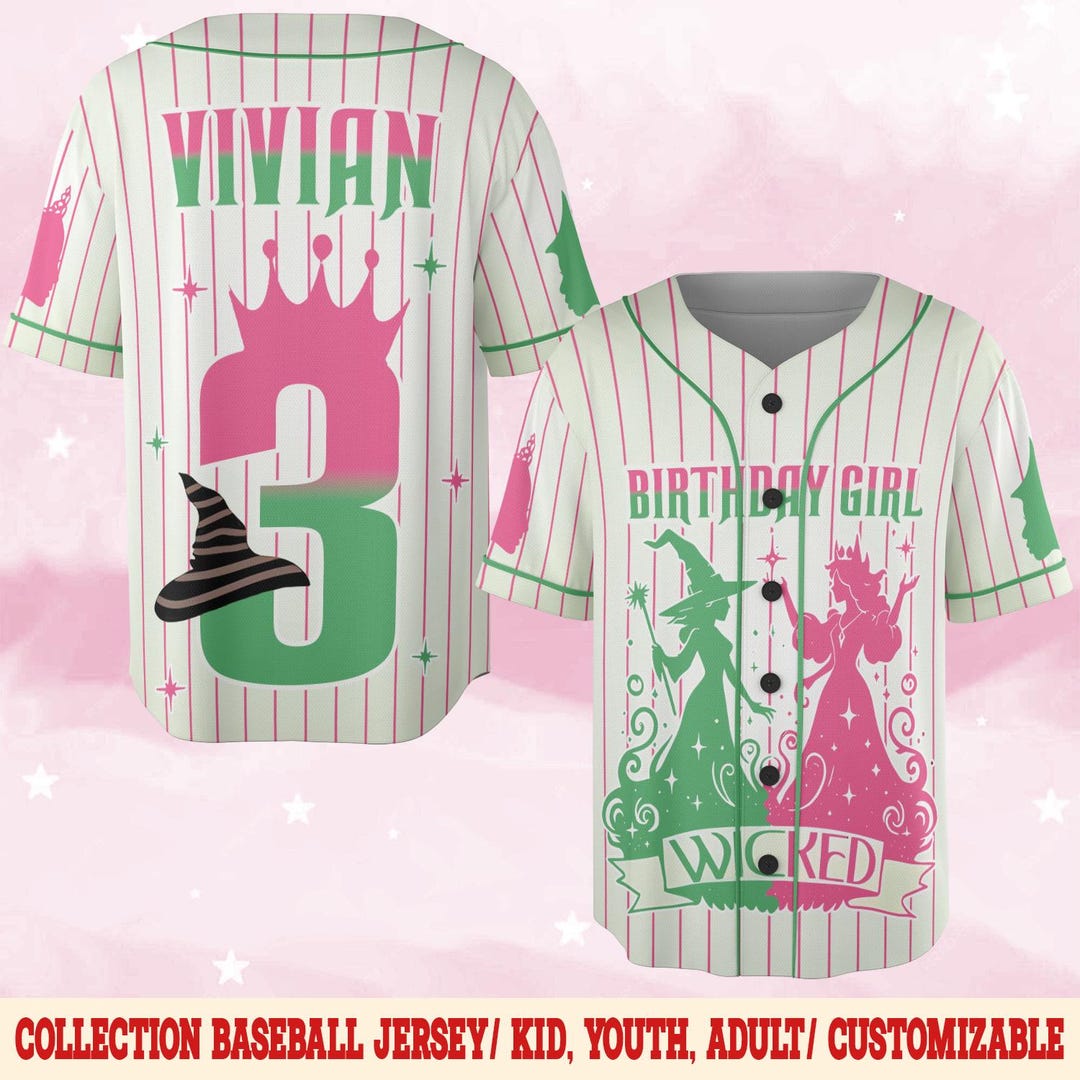 Custom Wicked Witch Baseball Jersey/changed for Good Shirt/ Elphaba and ...
