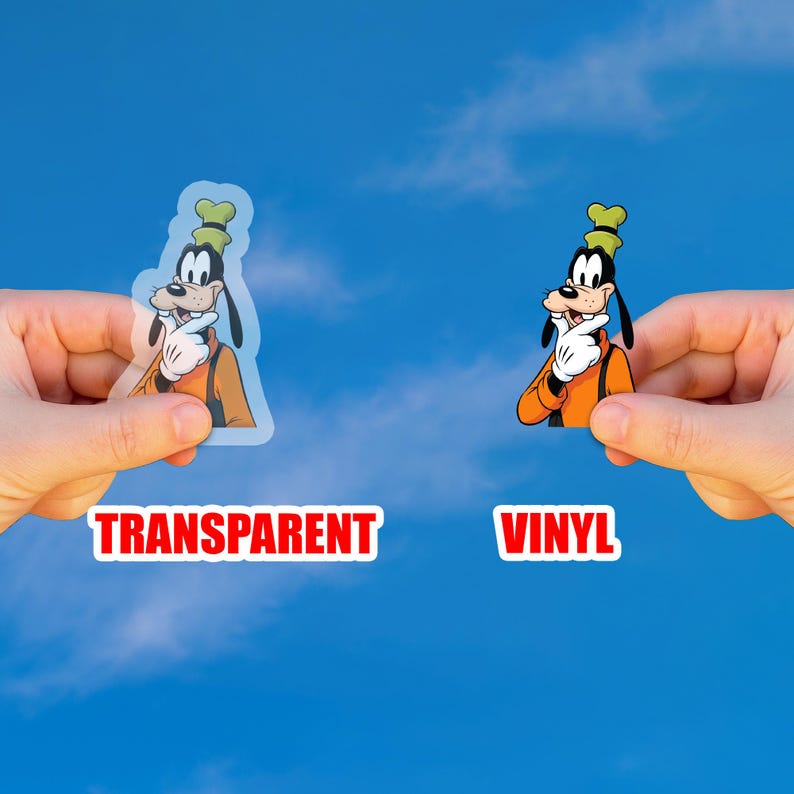 Funny Goofy Peeking Car Window Decal - Bumper Waterproof Vinyl Sticker ...
