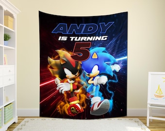 Sonic 3 Birthday Backdrop, Sonic the Hedgehog 3 Birthday Party Backdrop ...