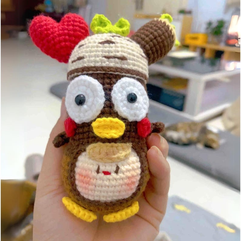 Wooden Chicken Crochet Pattern Life-sized Rooster Amigurumi Pattern - Etsy