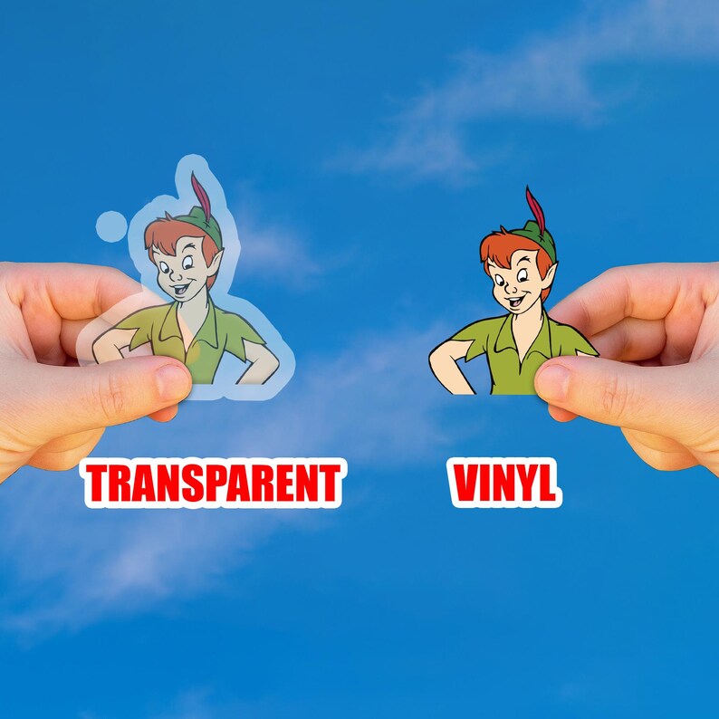 Peter Pan Peeker Peeking Car Window Decals - Bumper Waterproof Vinyl ...