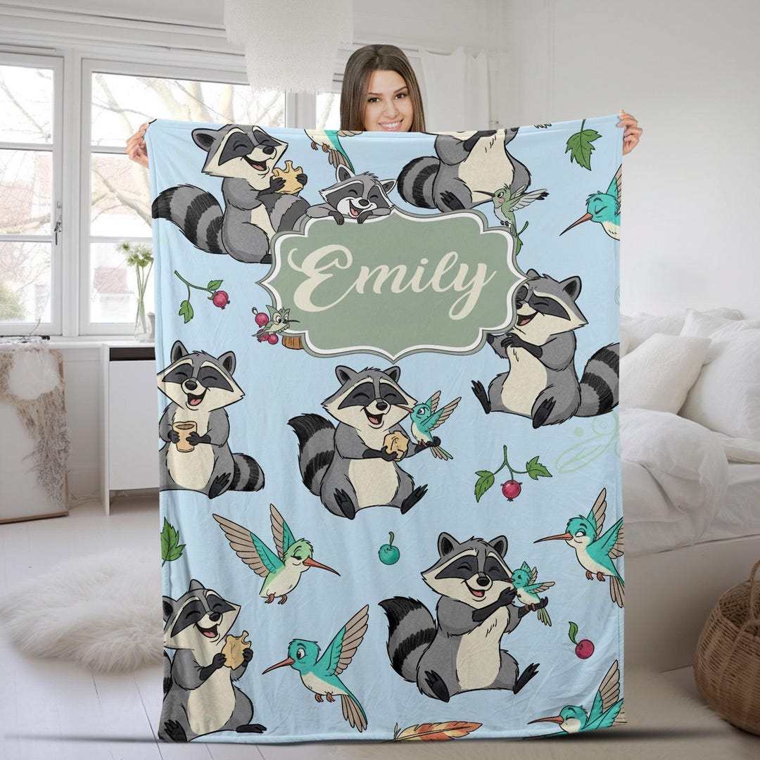 Disney Meeko and Flit Blanket, Custom Name Disney Meeko and Flit ...