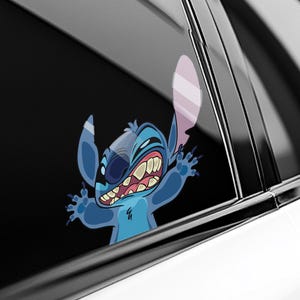 Disney Stitch Peekaboo Sticker, Peeker Peeking Car Window Decals ...