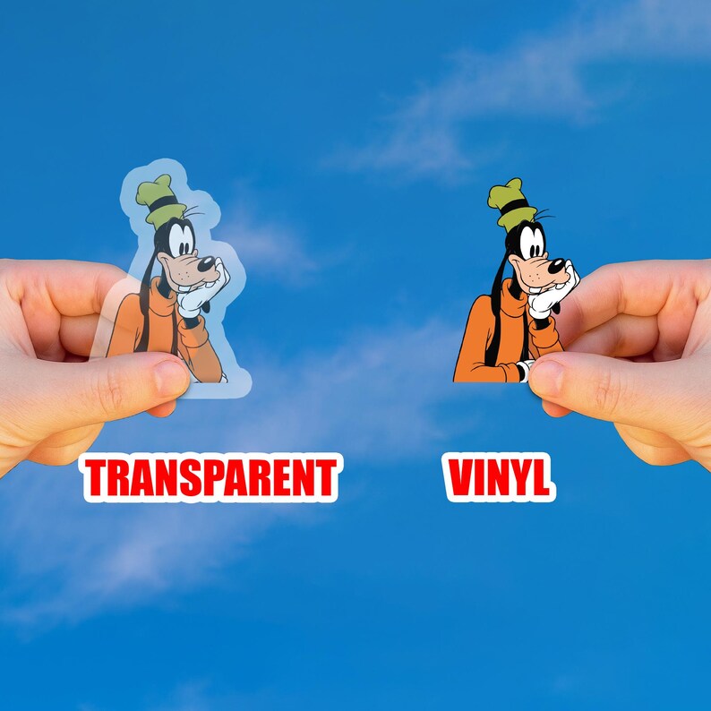 Funny Goofy Peeking Car Window Decal - Bumper Waterproof Vinyl Sticker ...