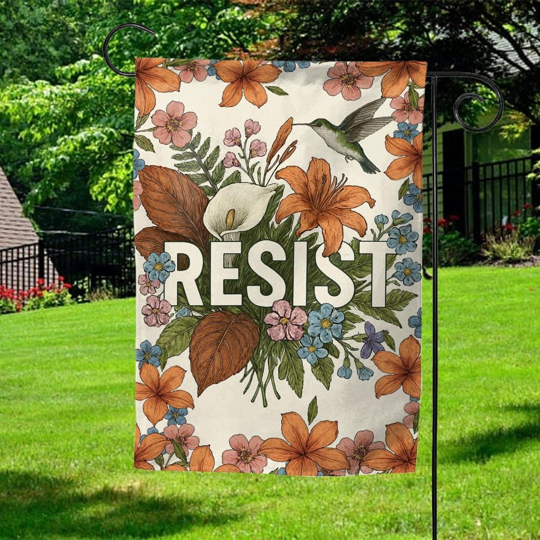 Resistance Garden Flag, Resist Hate Flag, Anti-trump Flag, Women's ...