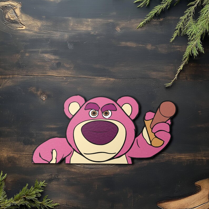 Toy Story Lotso Peekaboo Peeker Peeking Car Window Decals - Bumper ...