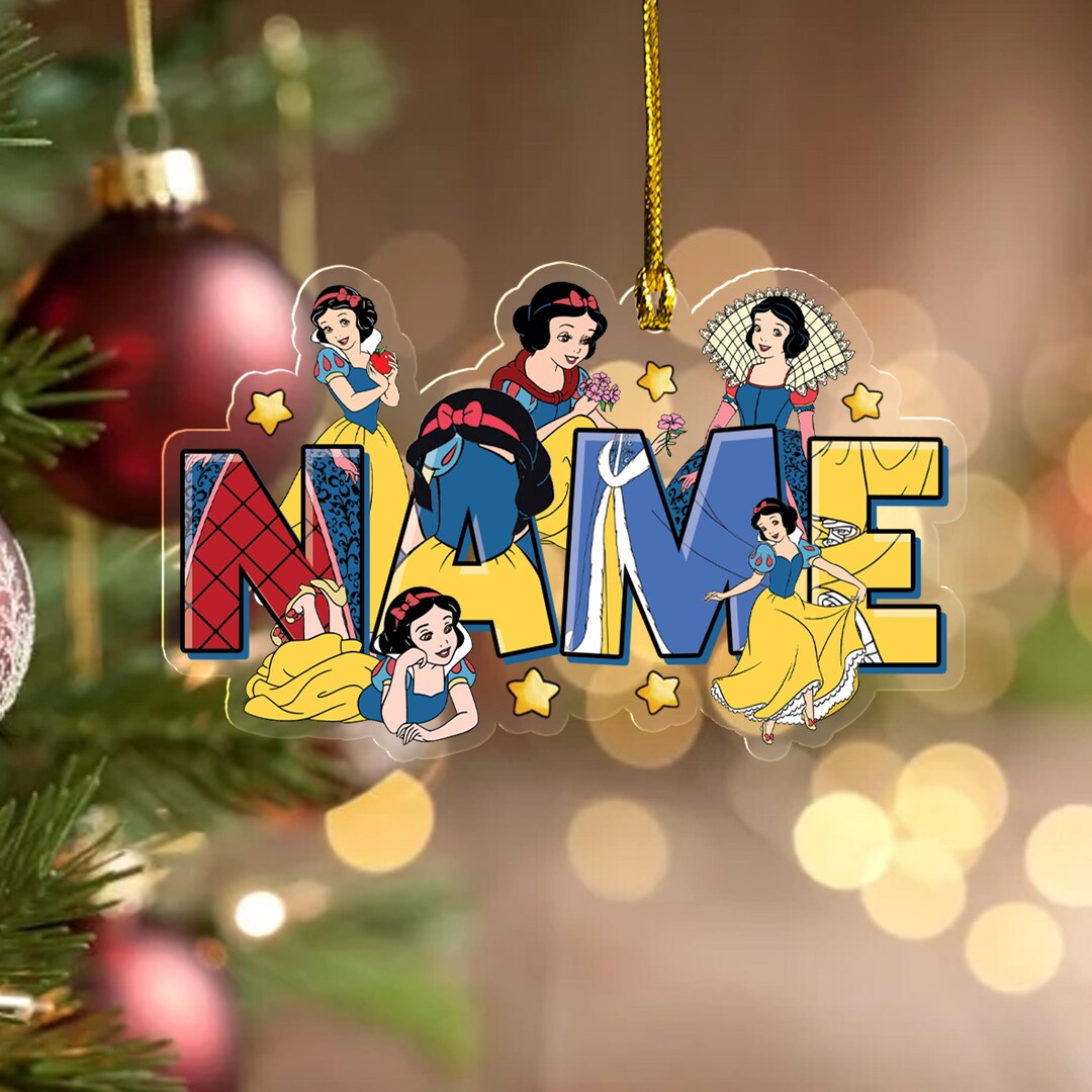 Snow White Princess Christmas Ornaments/custom Christmas Ornaments ...
